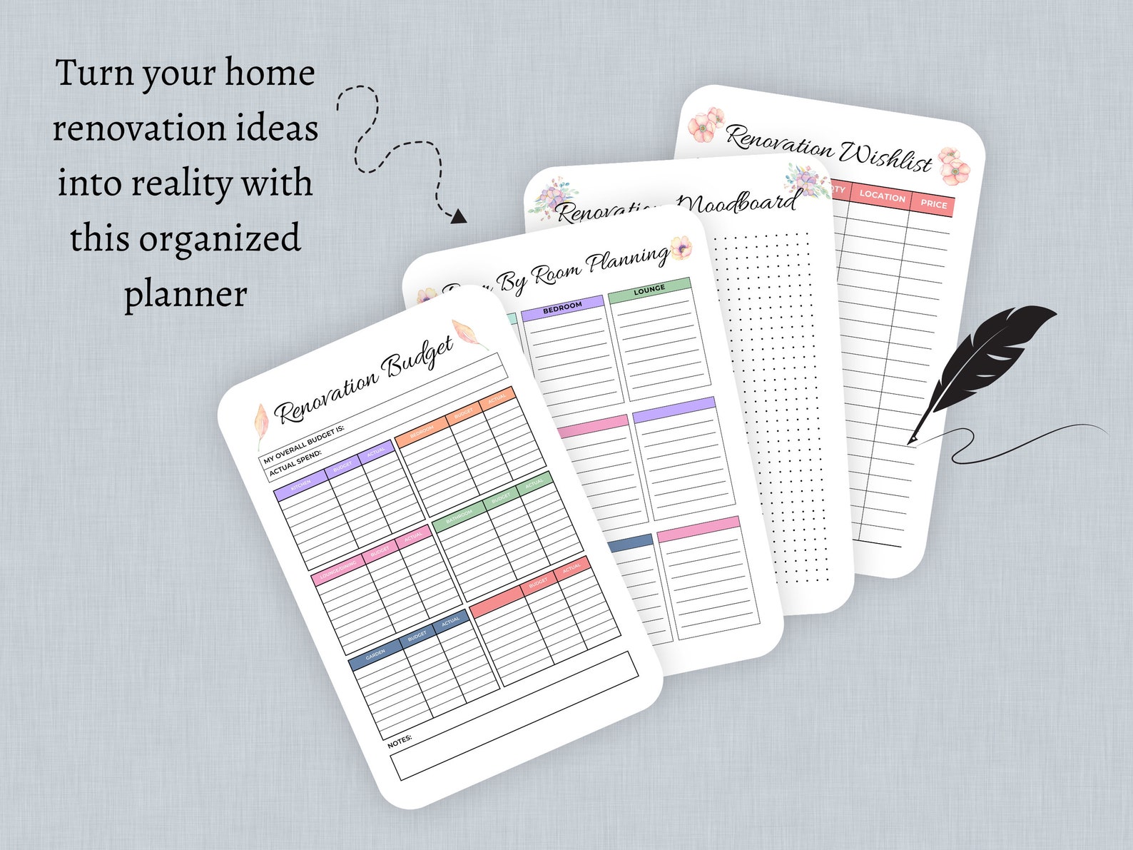 Home Maintenance Planner, Home Improvement Planner, Maintenance Tracker ...