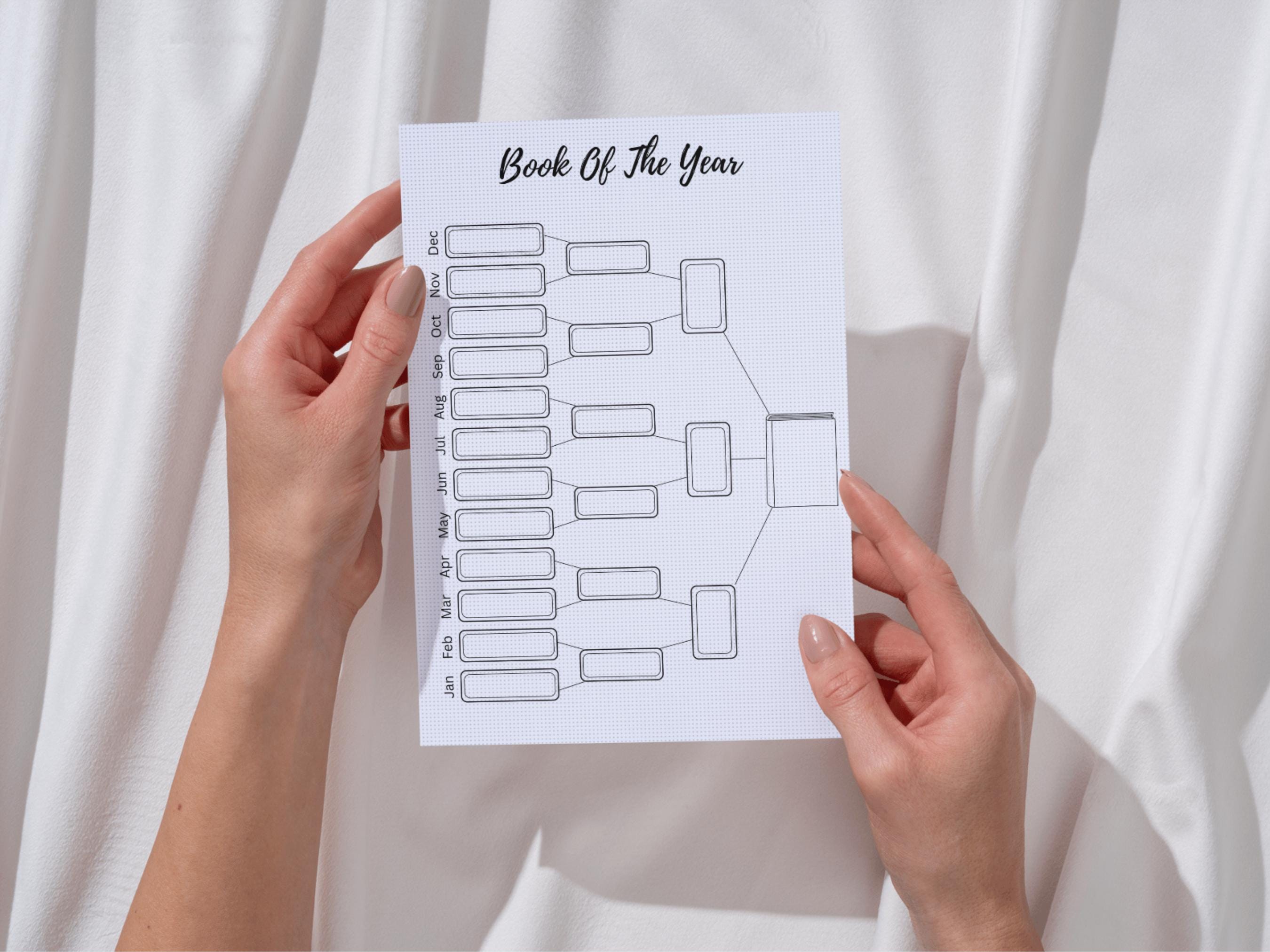 Book of the Year Printable – Annual Reading Tracker, Favorite Book List ...