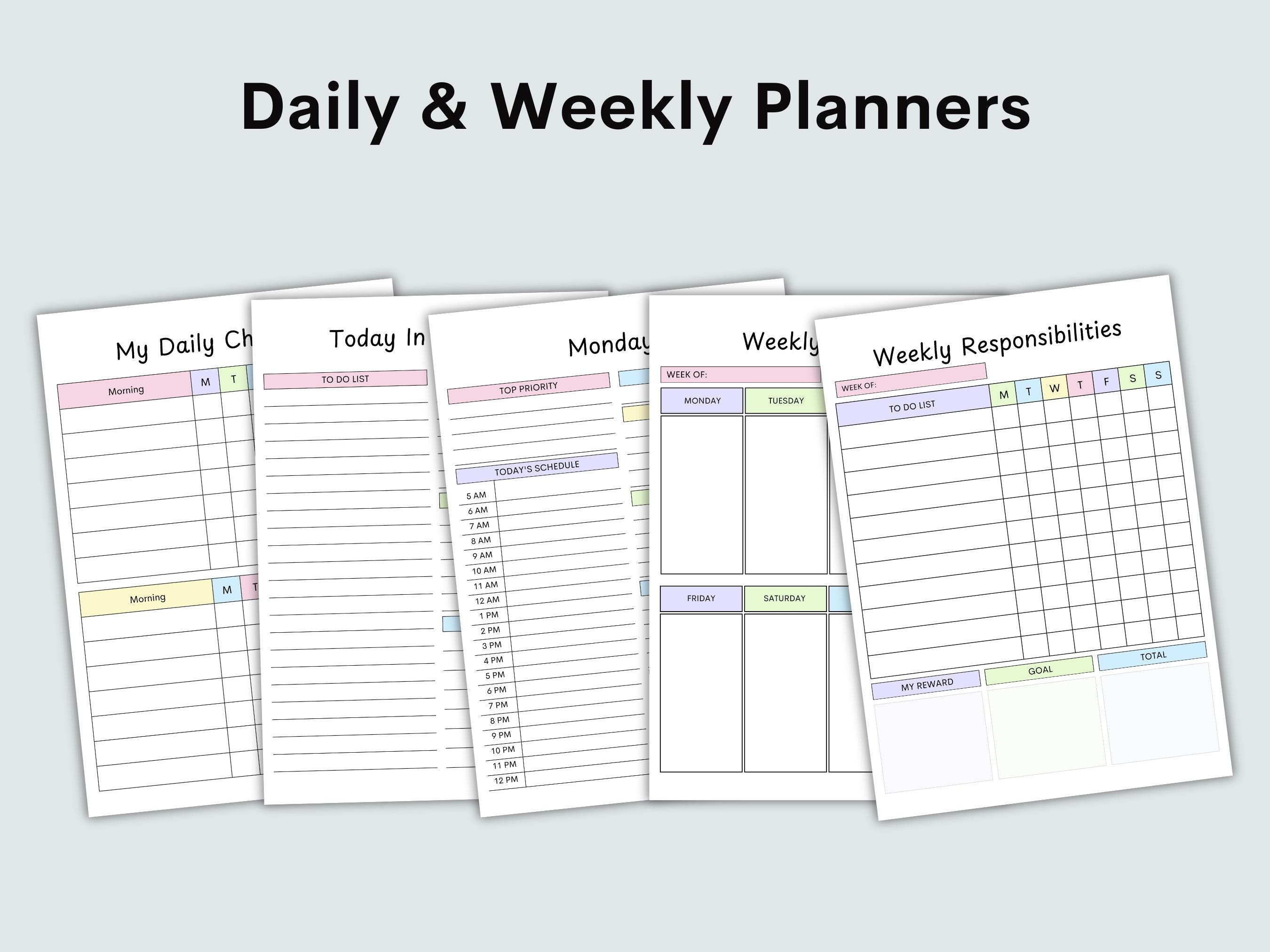 Homeschool Planner Printable, Homeschool Printable Organizer, Weekly ...