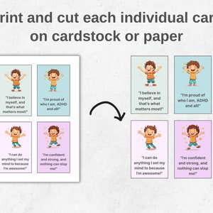 ADHD Strength Cards, Executive Functioning, Social Emotional Learning ...