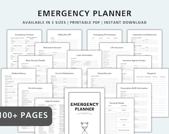 End of Life Planner Printable, Final Wishes, Last Will, Funeral Planner, Beneficiary Info ...