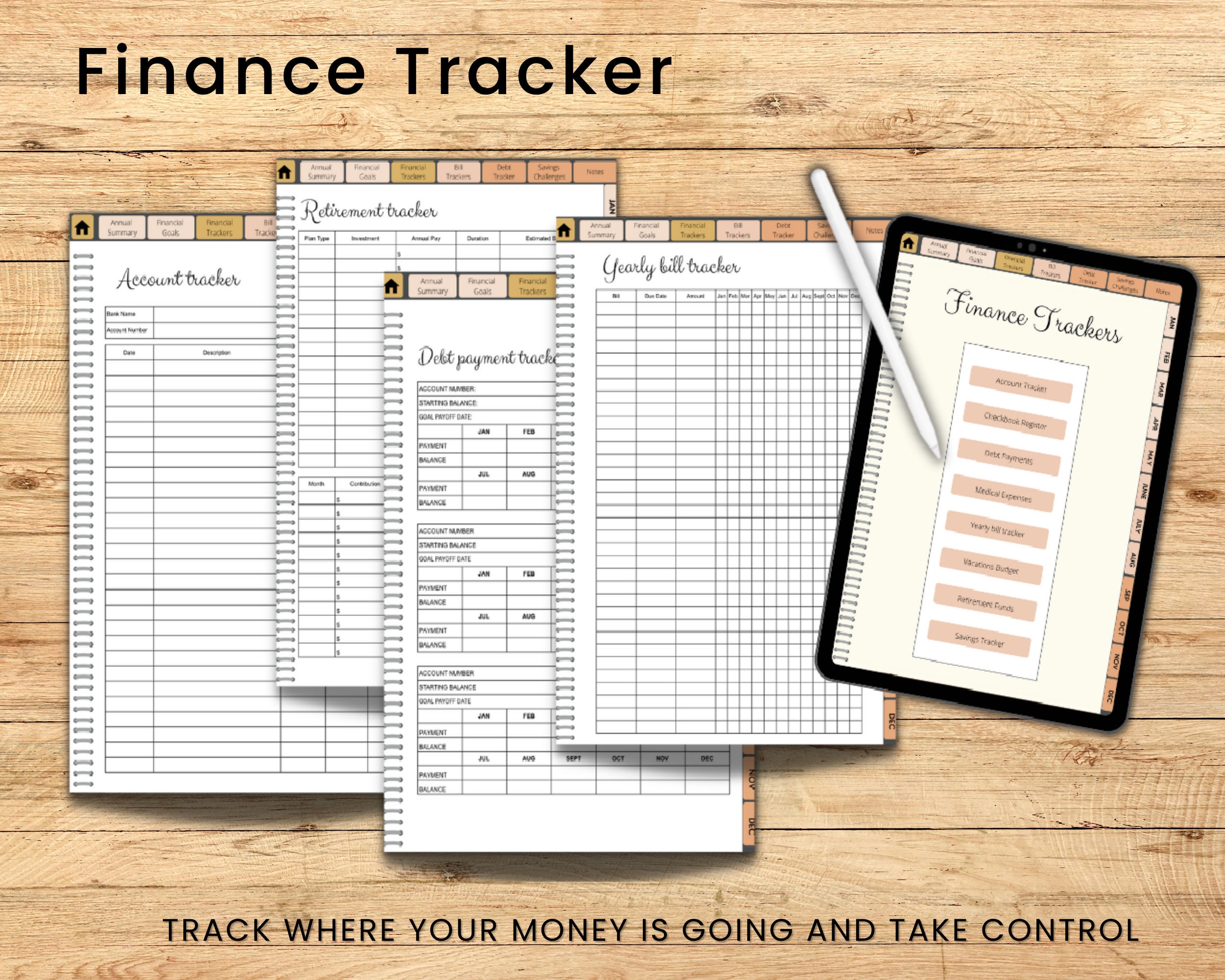 Digital Budget Planner, Finance Planner, Finance Tracker, Bi-weekly ...