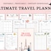 Editable Travel Planner Template,trip Itinerary Planner, Travel Journal ...