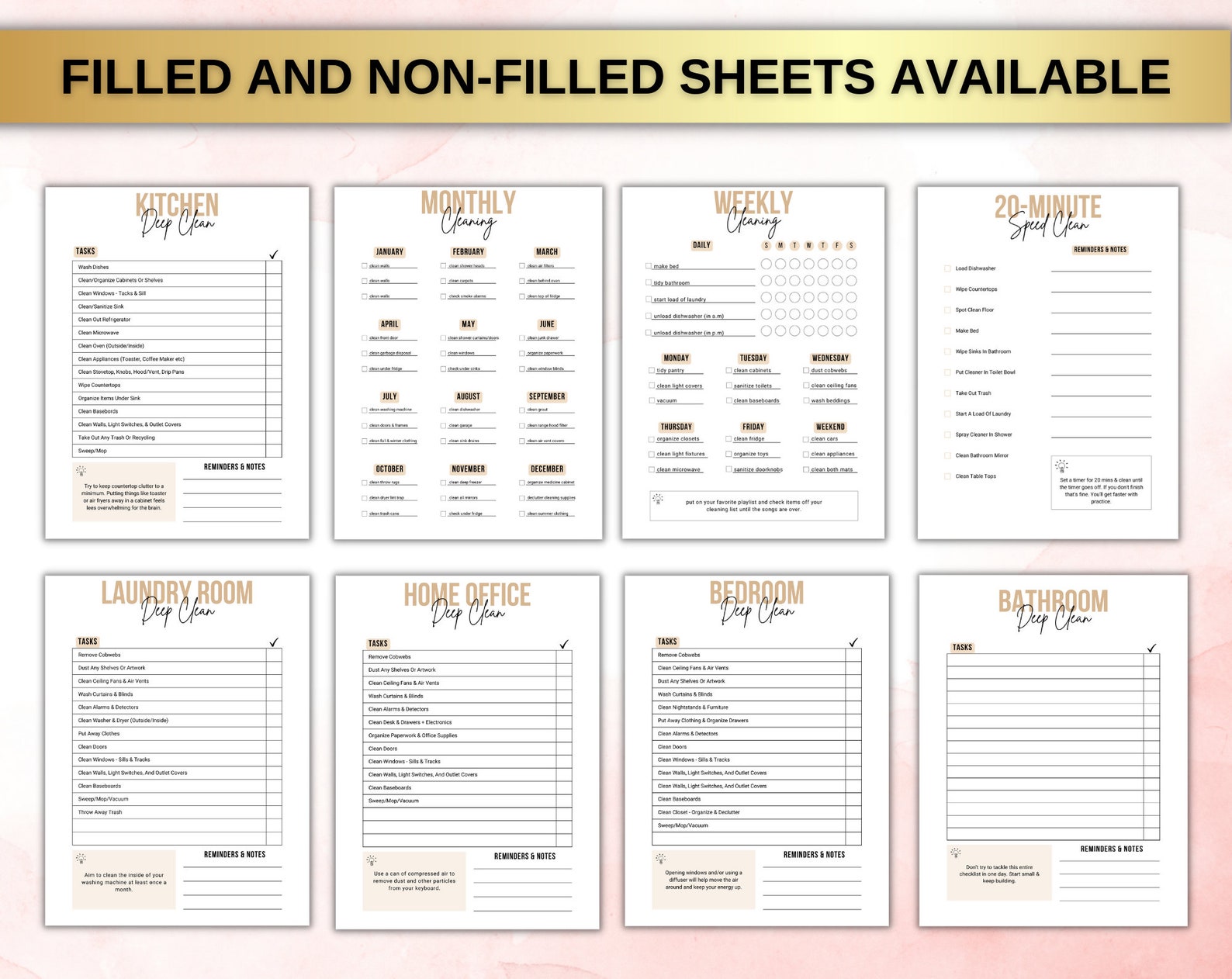 ADHD / Neurodivergent Cleaning Checklist Printable Adhd - Etsy