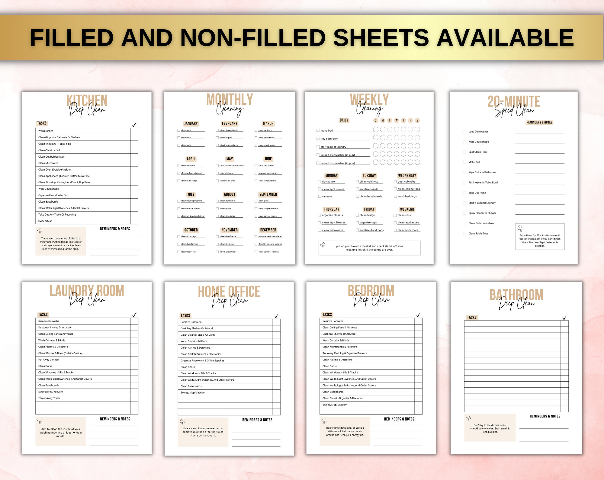 ADHD / Neurodivergent Cleaning Checklist Printable Adhd - Etsy