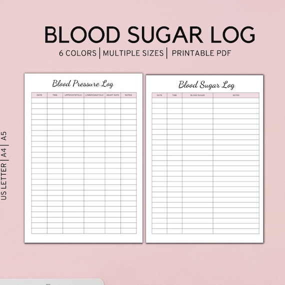Diabetic Log Books Blood Sugar Log, Diabetes Log Book, Blood Sugar ...