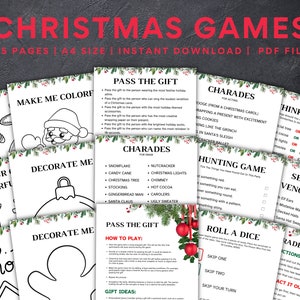 25 Printable Christmas Activities, Christmas Activity Bundle, Christmas ...