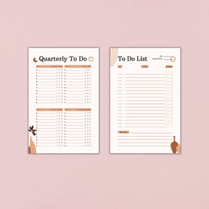 Boho to Do List Template, to Do List Printable, Grocery List, Weekly to ...