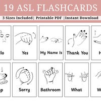ASL Alphabet Poster - Etsy