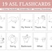 ASL Flashcards: 19 Basic Sign Language Cards for Kids (printable PDF, 5 ...