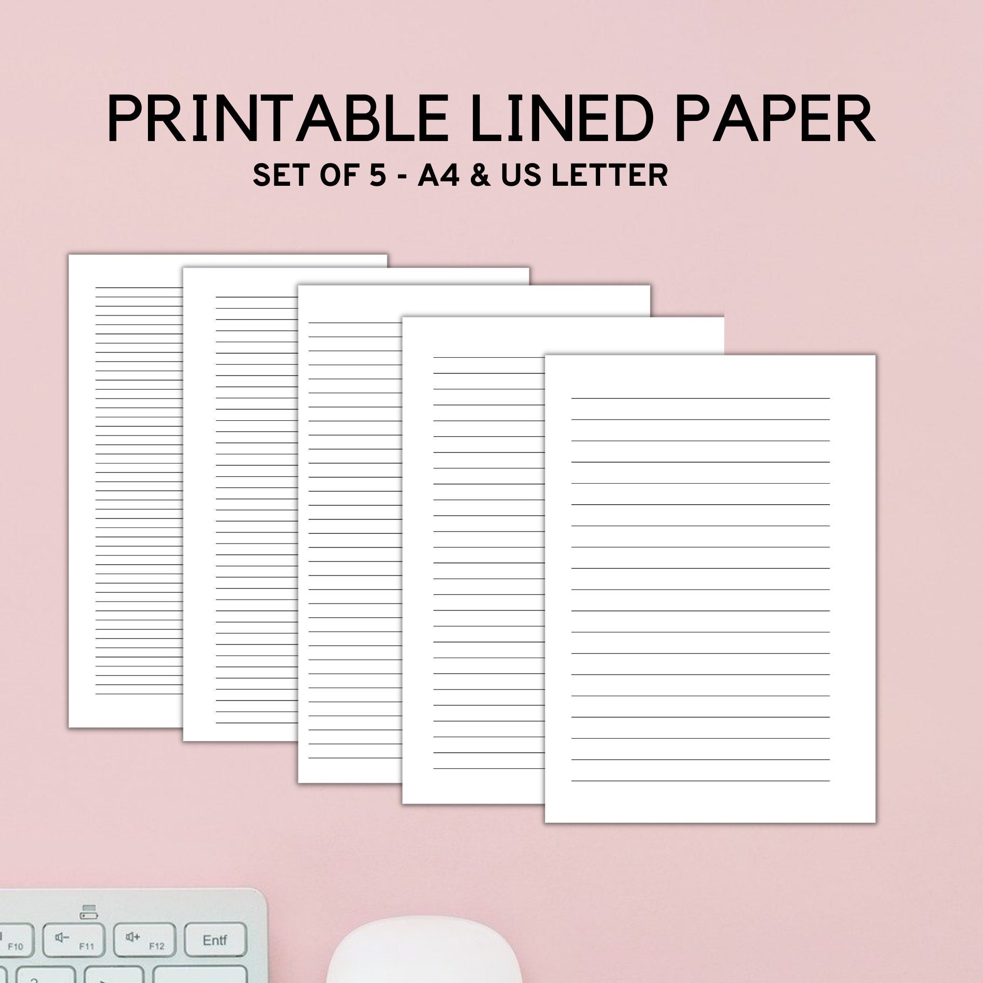 32 Printable Lined Paper Templates Templatelab Free Printable Lined 
