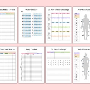 Fitness Planner Printable: Workout, Meal & Progress Tracker (PDF) - Etsy