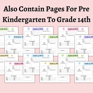 School Memory Box Kit Printable, Childhood Memory Book, Kids Keepsake ...