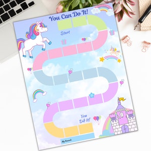 Unicorn Reward Chart, Unicorn Behavior Chart, Kids Routine Sticker ...