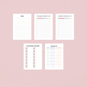 Teacher Planner Printable, Lesson Planner, Academic Planner, Classroom ...