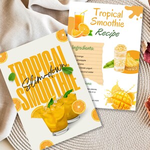 Healthy Smoothie Recipe Cards | 10 Printable Smoothies | Healthy ...