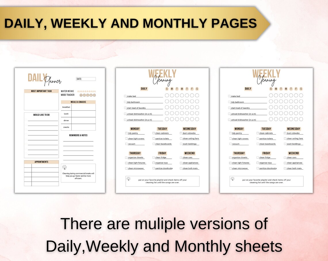 ADHD / Neurodivergent Cleaning Checklist Printable Adhd - Etsy
