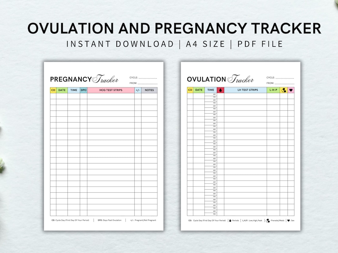 Ovulation Test Strips Tracker, Pregnancy Tracker, OPK Tracker ...