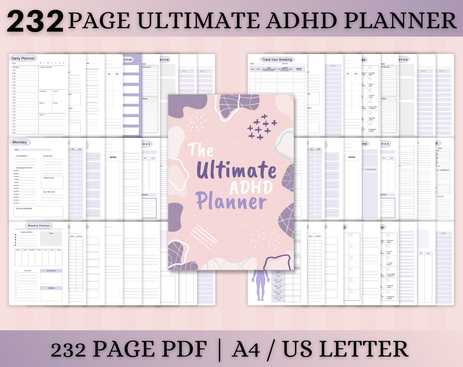 Adhd Planner Adult, Adhd Planner Printable, ADHD Productivity Planner ...