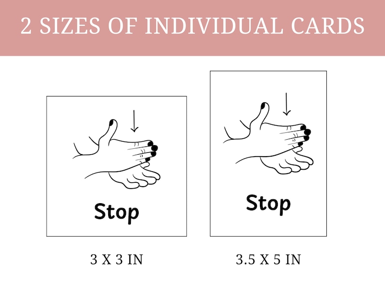 ASL Flashcards: 19 Basic Sign Language Cards for Kids (printable PDF, 5 ...
