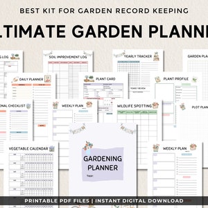 Gardening Planner Printable, Garden Planner, Plant Planner, Garden ...