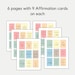 63 Rainbow Affirmation Cards Printable, Affirmation Cards Digital ...