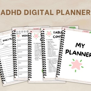 Adhd Mega Bundle Pack, All in One Adhd Planner, ADHD Productivity ...
