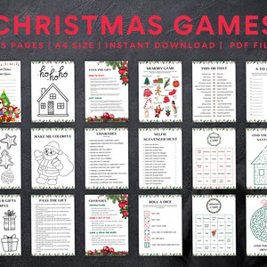 25 Printable Christmas Activities, Christmas Activity Bundle, Christmas ...