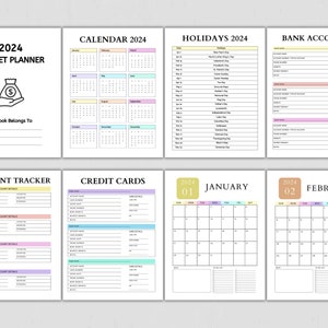 2024 Budget Planner Printable PDF, Financial Planner Printable, Finance ...