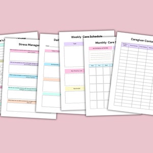 Caregiver Planner Printable, Medical Binder Records Printable Caregiver ...