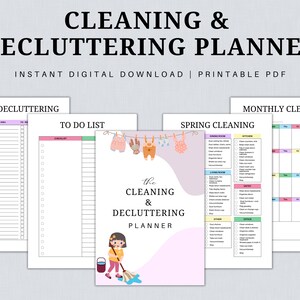 Declutter Planner, Declutter Checklist, Adhd Cleaning Checklist ...