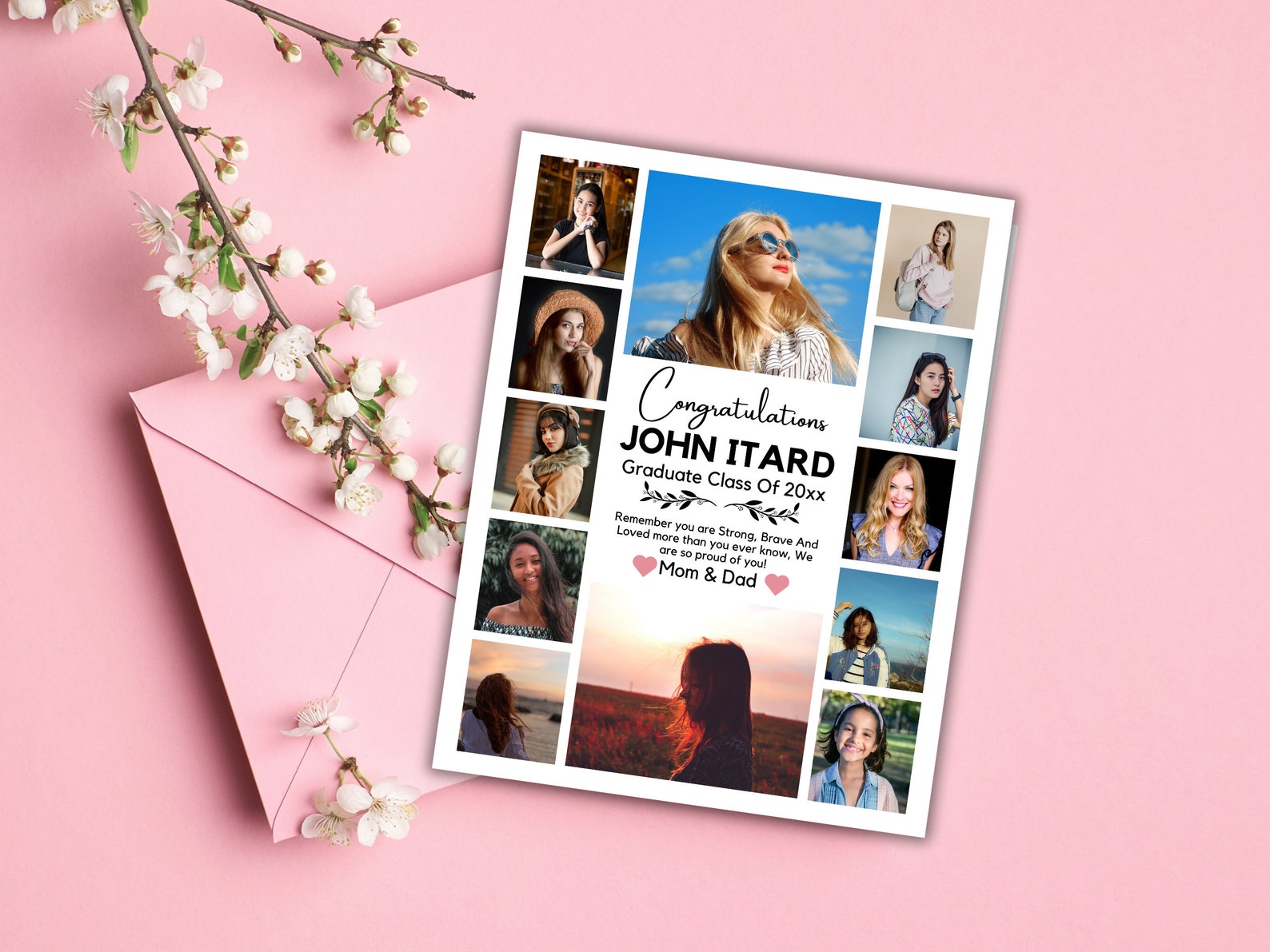 Full Page Graduation Ad Yearbook, Custom Yearbook Template, Editable ...