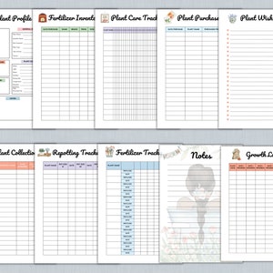 Houseplant Journal Printable, Plant Care Planner Tracker, Gardening ...