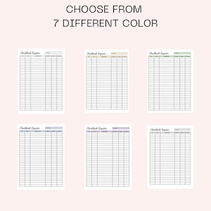 Checkbook Register Printable, Finance Tracker, Check Register, Bank ...