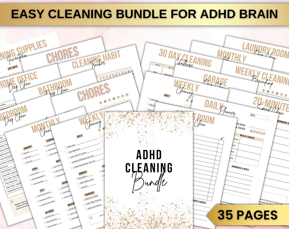 ADHD / Neurodivergent Cleaning Checklist Printable Adhd - Etsy