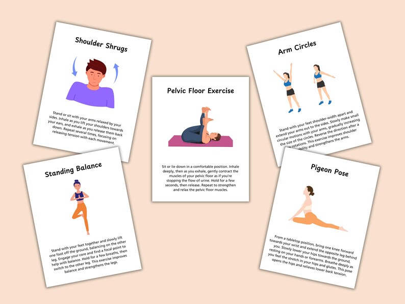 Somatic Psychotherapy Coping Skills Cards, Somatic Exercises for ...