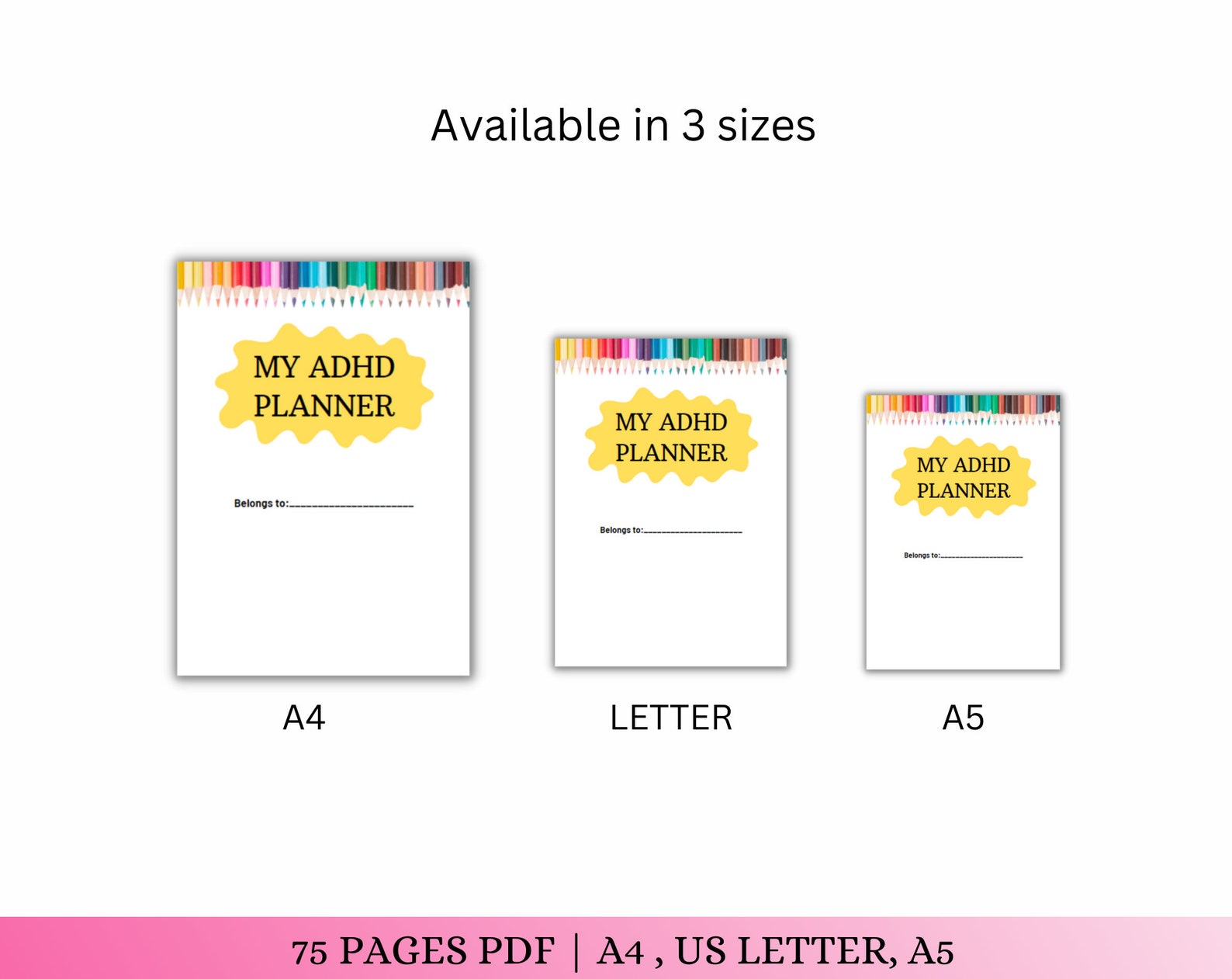 ADHD Planner for Kids Adhd Planner Printable ADHD - Etsy