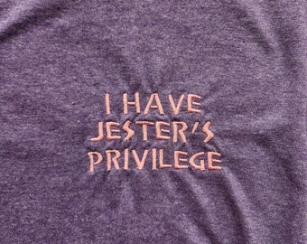 Medieval Jester Embroidery - Etsy