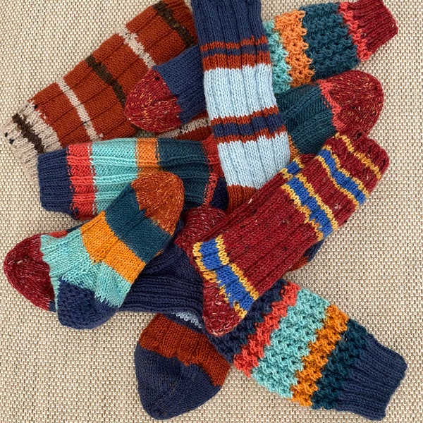 Hand Knit Socks - Etsy