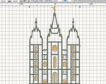 Lds Temple Embroidery Design - Etsy