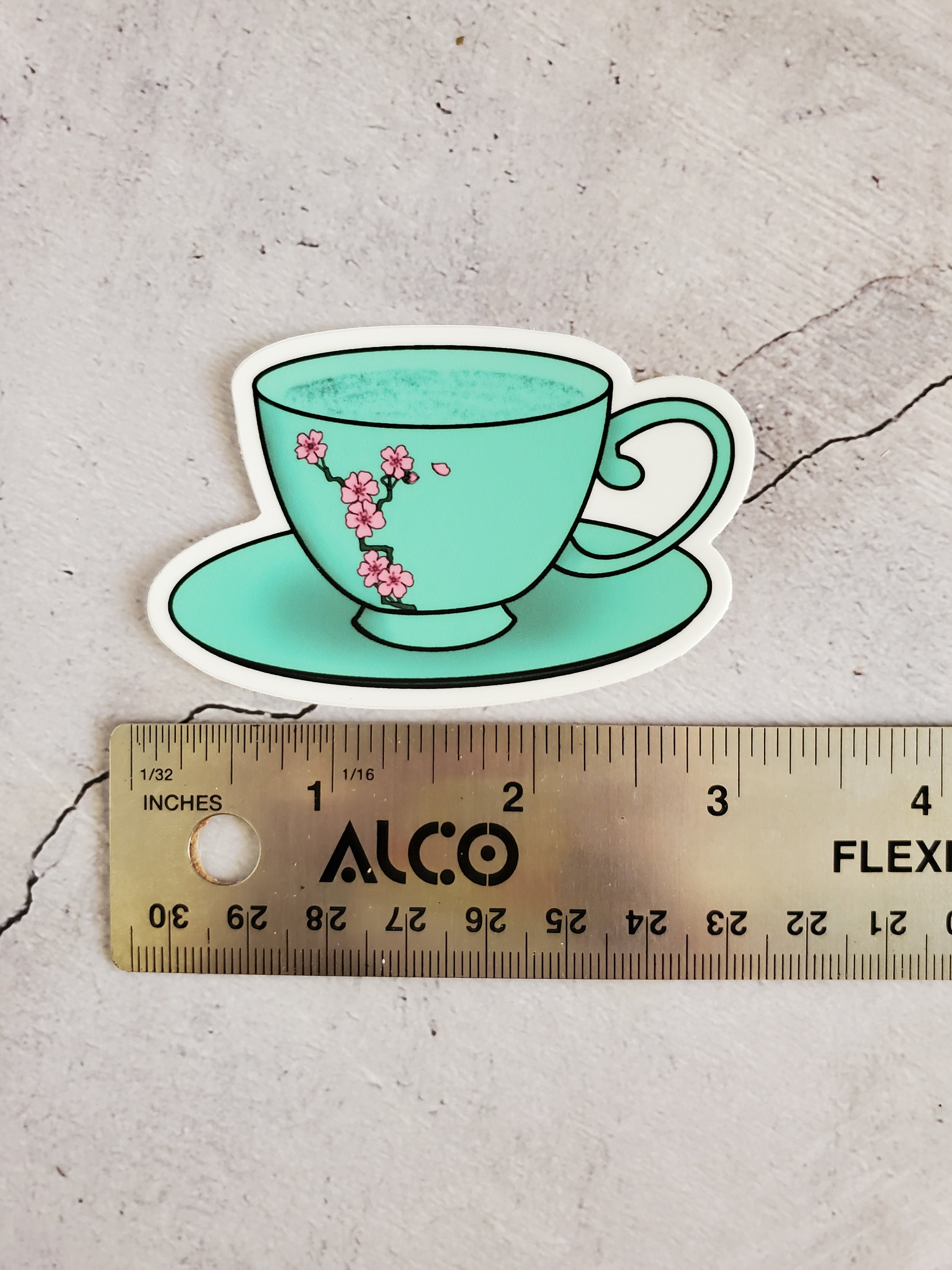 Caduceus Teacup Sticker Die Cut Sticker Vinyl Sticker - Etsy