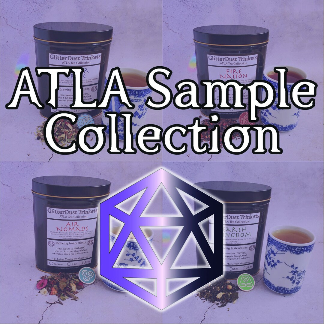 ATLA Inspired Sample Collection ATLA Tea Collection - Etsy