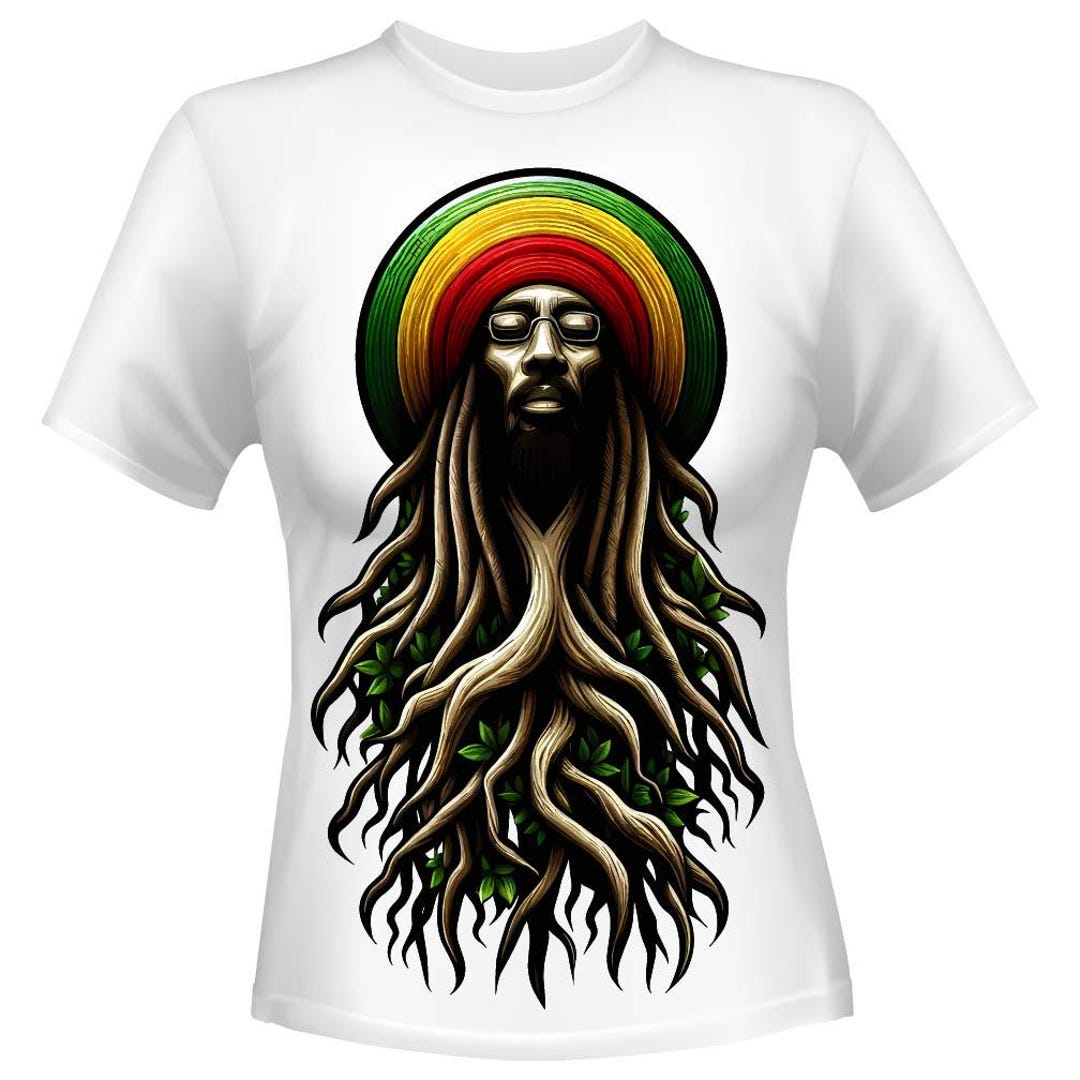 Rasta T-shirt, Rastafarian PNG Bundle, Graphic Design T-shirt, Vintage ...