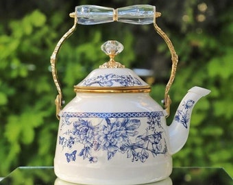 Enamel Tea Pot | Etsy