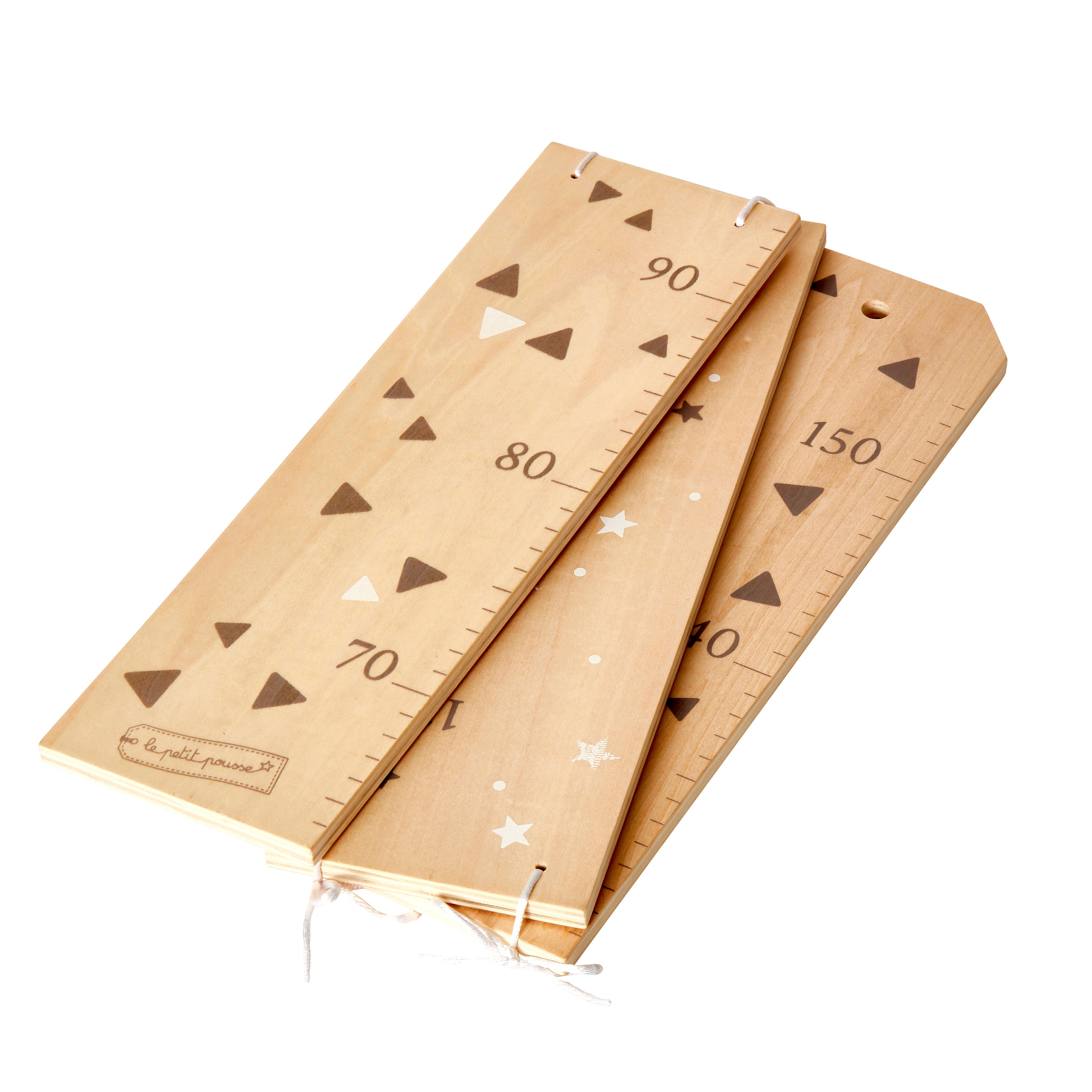 Toise en bois pliable : toise enfant bois déco recto-verso, toise ...