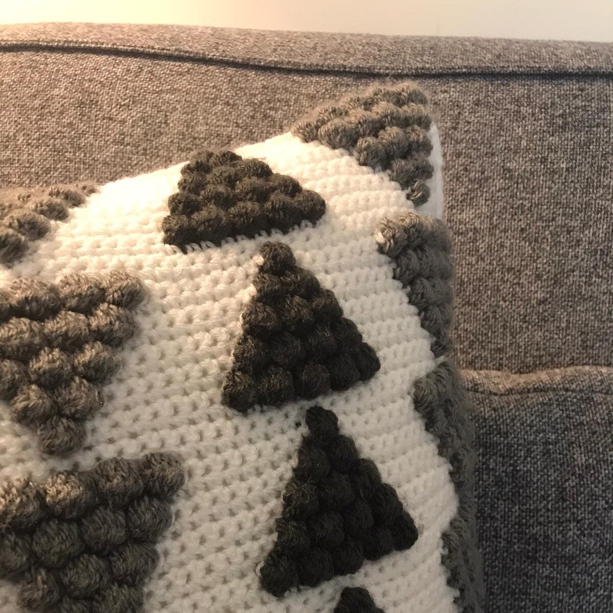 TRIANGLES Crochet Cushion PDF Pattern, Pillow Pattern, Throw Pillow ...