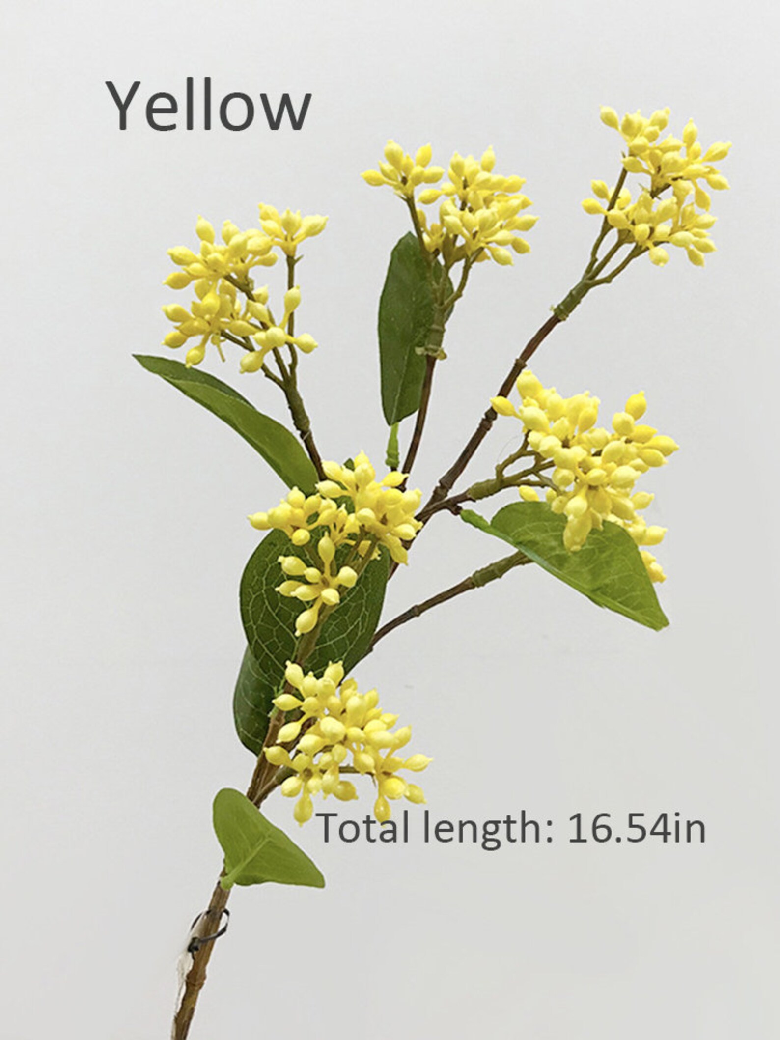 Berry Stem With Foliage Artificial, Fake Wild Fruit Branch, Rustic ...