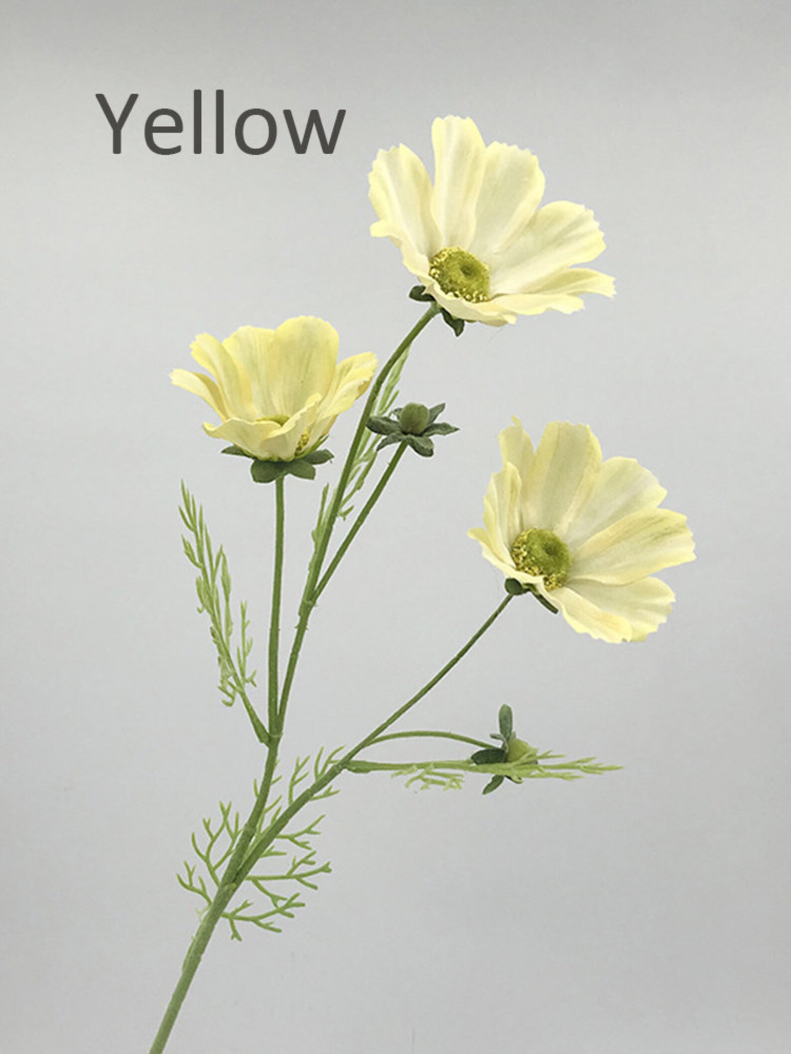 Artificial Cosmos With Leaf Fake Gerbera Individual Stem Home Flower ...
