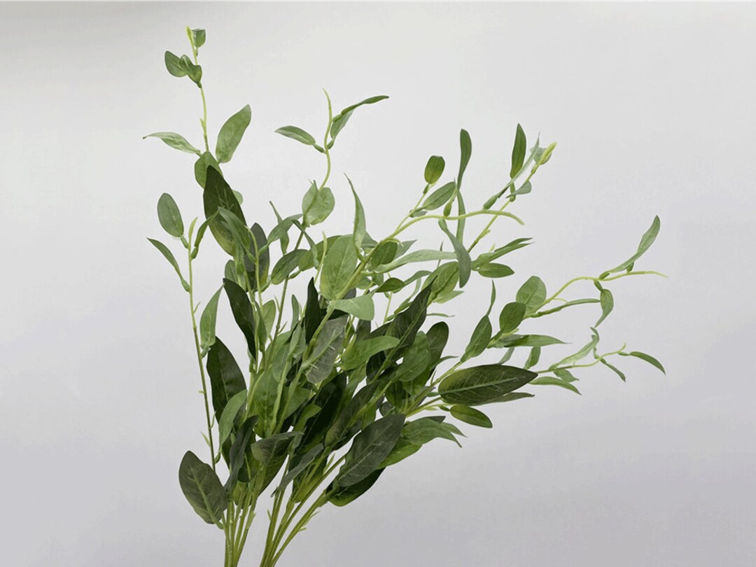 Fake Ilex Leaf Sprig, Artificial Holly Foliage Stem, Fake Plant Branch ...