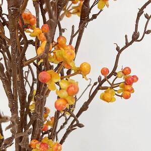 Artificial Bittersweet Fruit With Long Branch, Quality Small Berry Stem ...